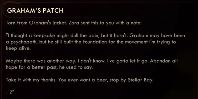 Graham's patch | The Outer Worlds Wiki | Fandom