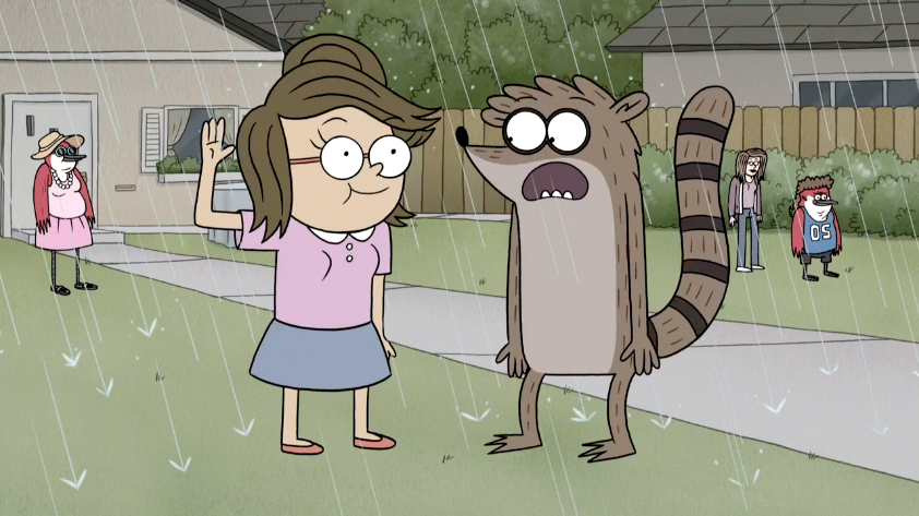 Image S6e20236 Rigby Is Surprised That Eileen Knows Del Hanlonpng Regular Show Wiki