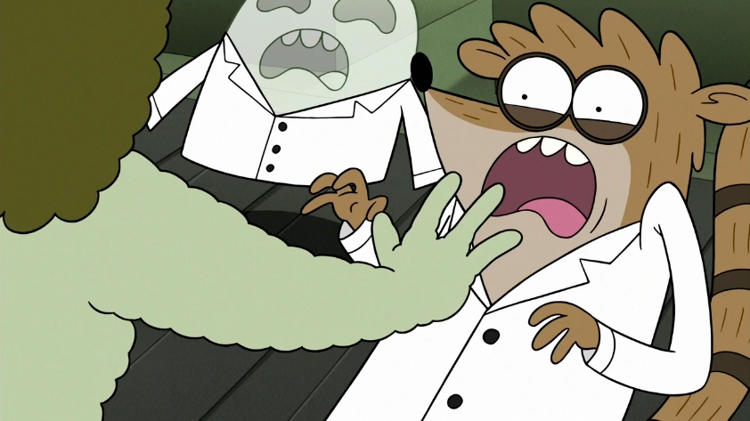 Image - S7E29.192 Rigby and HFG Screaming.png | Regular Show Wiki ...
