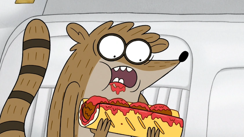 Image - S4E21.016 Rigby Witnessing the Meatball Drop.png | Regular Show ...