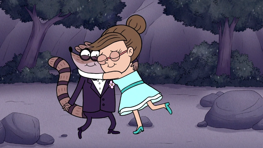 Image - S7E27.234 Rigby and Eileen Hug.png | Regular Show Wiki | FANDOM ...