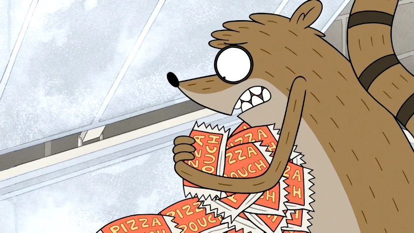 Image - S7E05.021 Rigby Grabbing the Pizza Pouches.png | Regular Show ...