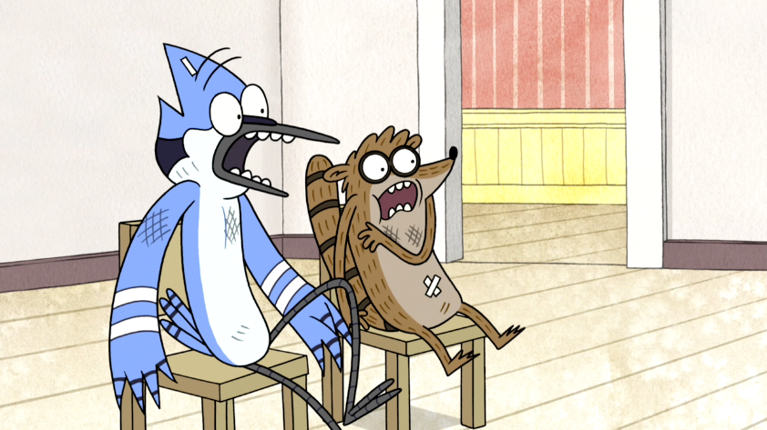 Image - S4E19.25 Scared Mordecai & Rigby.png | Regular Show Wiki ...