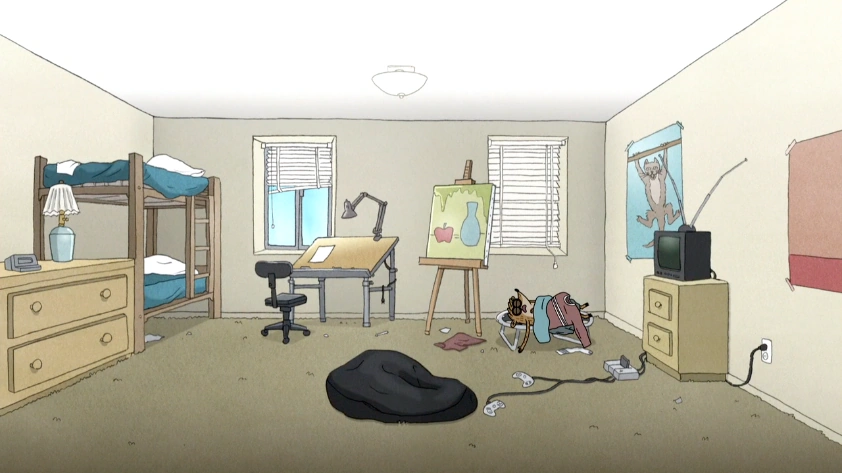 Image - S6E27.056 Mordecai's Dorm Room.png | Regular Show Wiki | FANDOM ...