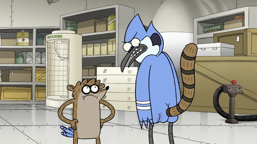 Image - S8E17.045 Mordecai with Rigby's Butt.png | Regular Show Wiki ...