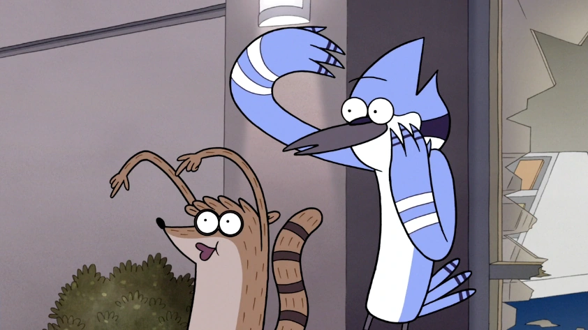 Image S6e16 141 Mordecai And Rigby Going Ooooh Png Regular Show