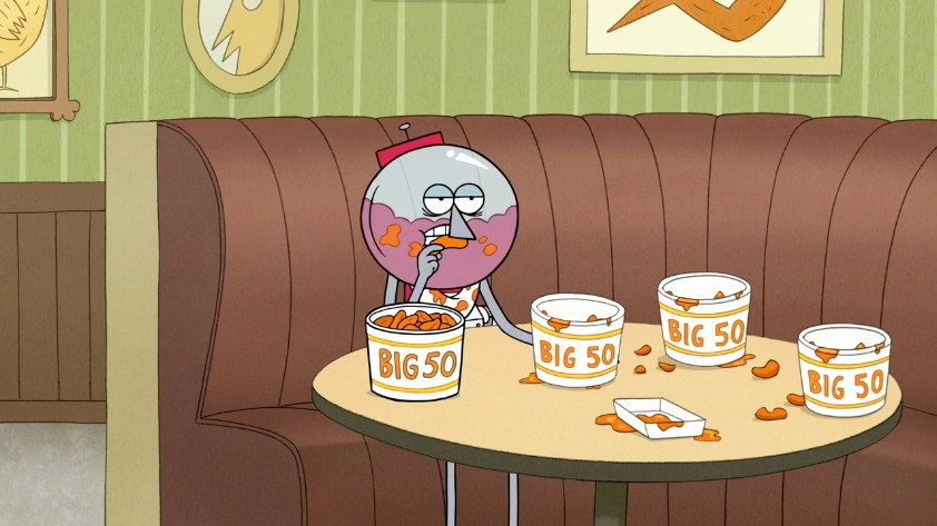 Image - S7E36.126 Benson Eating More Wings.png | Regular Show Wiki ...