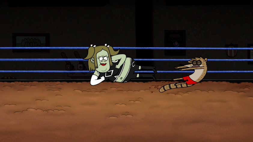 Image S5e36 125 Starla Dropkicks Rigby Png Regular Show Wiki