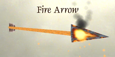 Bow And Arrow With Fire