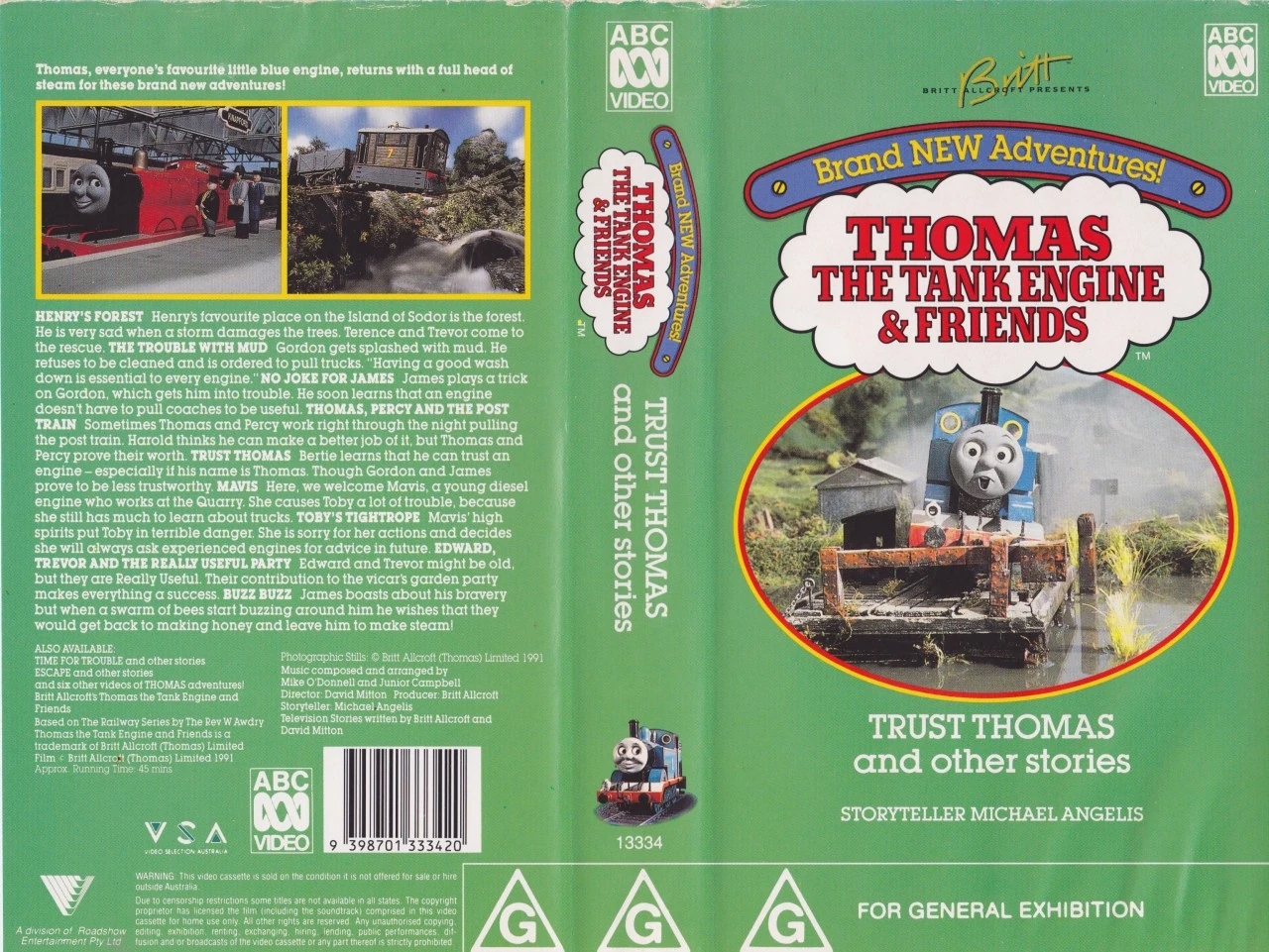 Trust Thomas and Other Stories (UK) | Thomas the Tank Engine VHS Covers ...