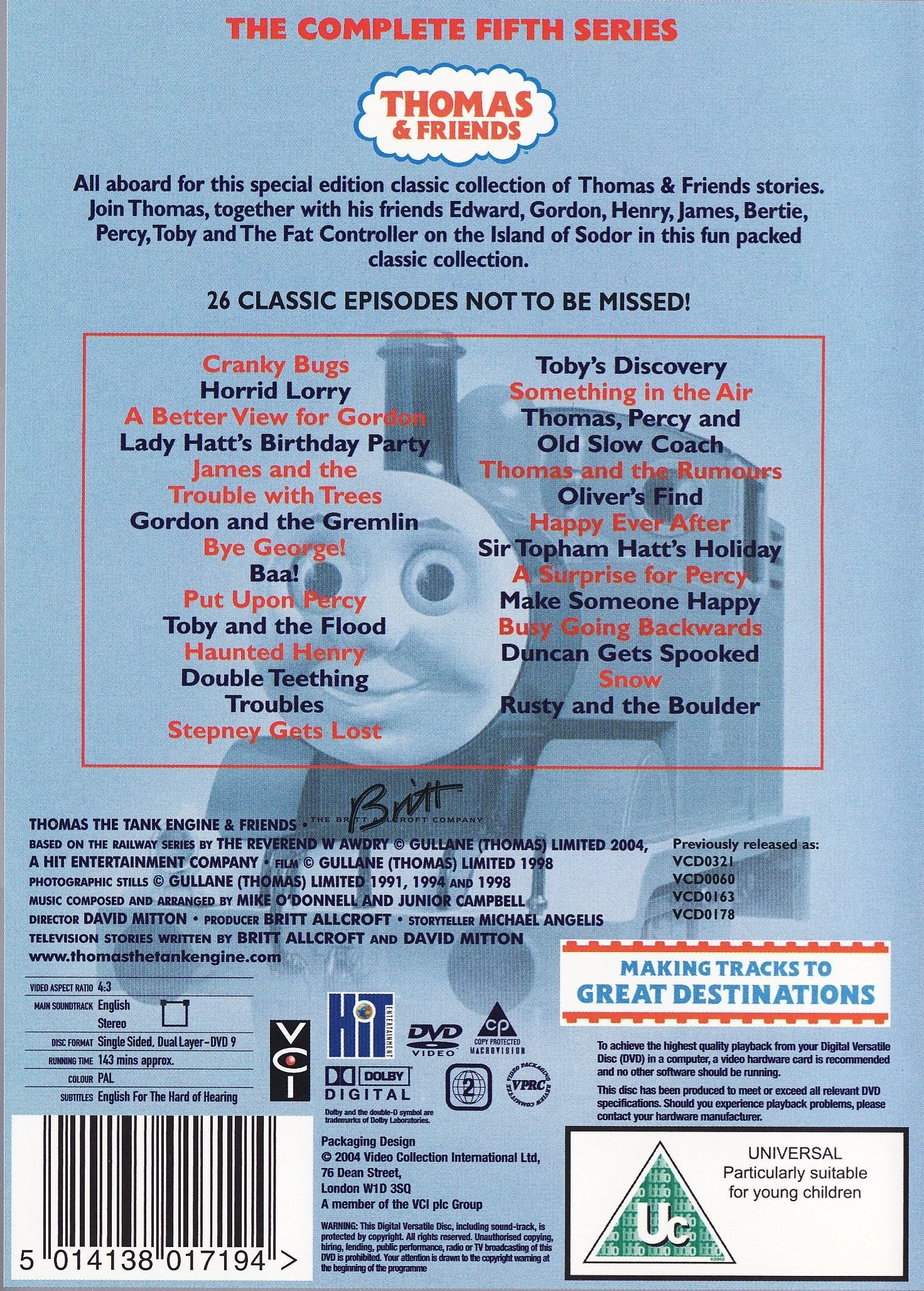 Classic Collection - Series 5 | Thomas And Friends DVDs Wiki | FANDOM ...