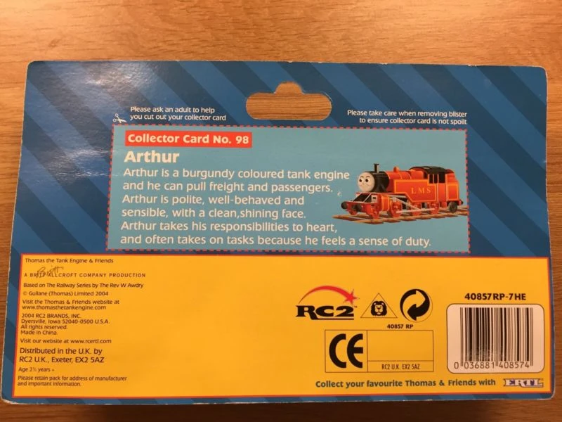 Arthur | Thomas The Tank Engine & Friends ERTL Wiki | Fandom