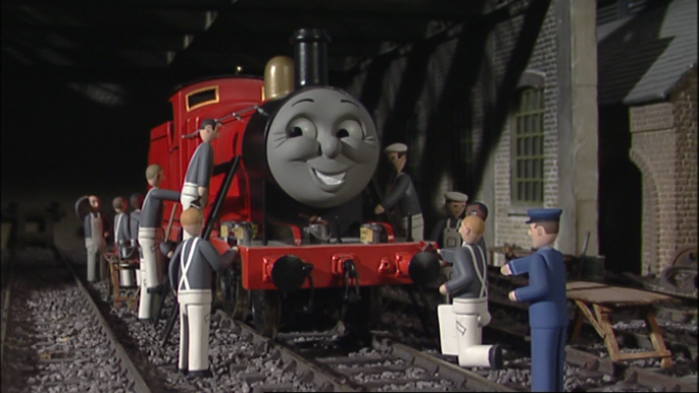 James Recibe una Nueva Capa de Pintura | Wiki Thomas y sus amigos ...