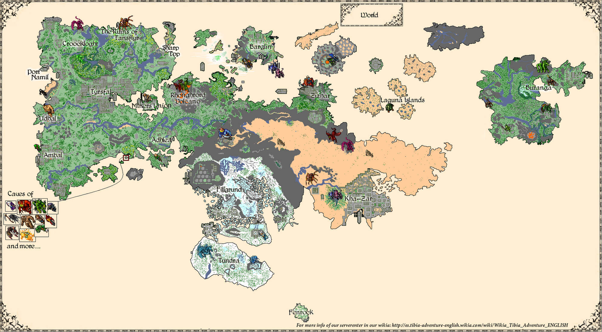 Maps Wikia Tibia Adventure English Fandom