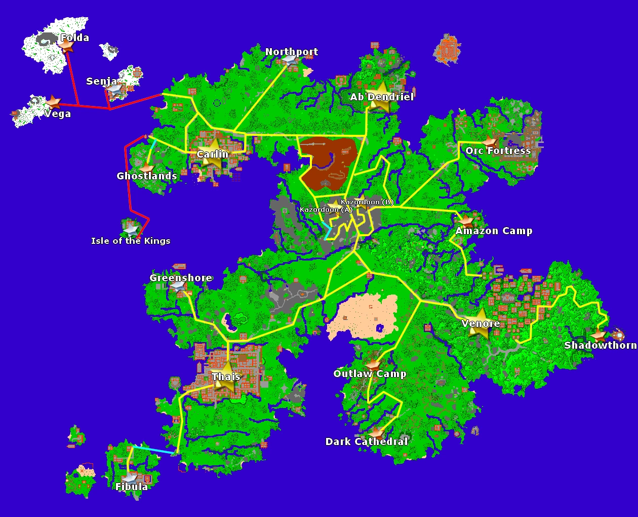 Mainland Trails | TibiaWiki | FANDOM powered by Wikia