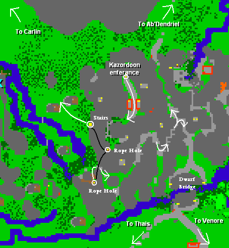 Route:Kazordoon | TibiaWiki | FANDOM powered by Wikia
