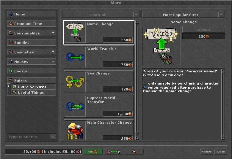 Store | TibiaWiki | FANDOM powered by Wikia