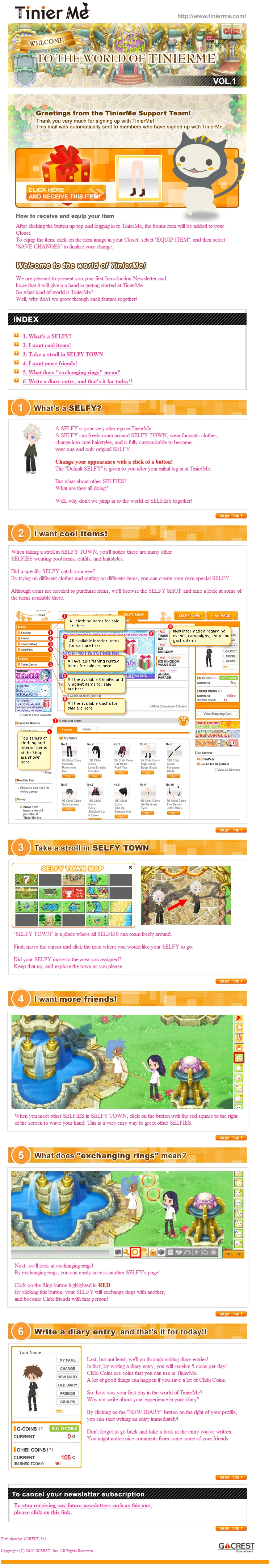 Newsletters and Play Guides | TinierMe Wiki | Fandom