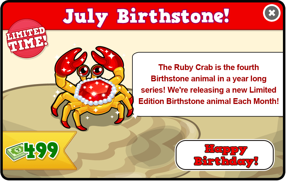 Ruby Crab | Tiny Zoo Wiki | Fandom