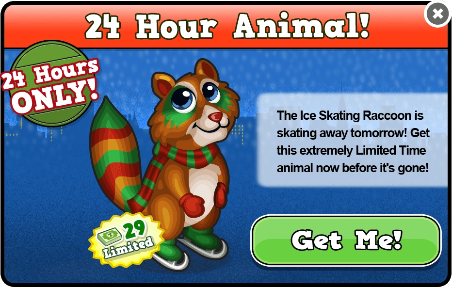 Ice Skating Raccoon | Tiny Zoo Wiki | Fandom