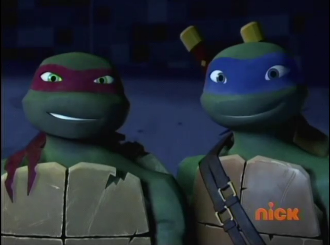 Image Raph And Leo Smilingpng Tmntpedia Fandom Powered By Wikia
