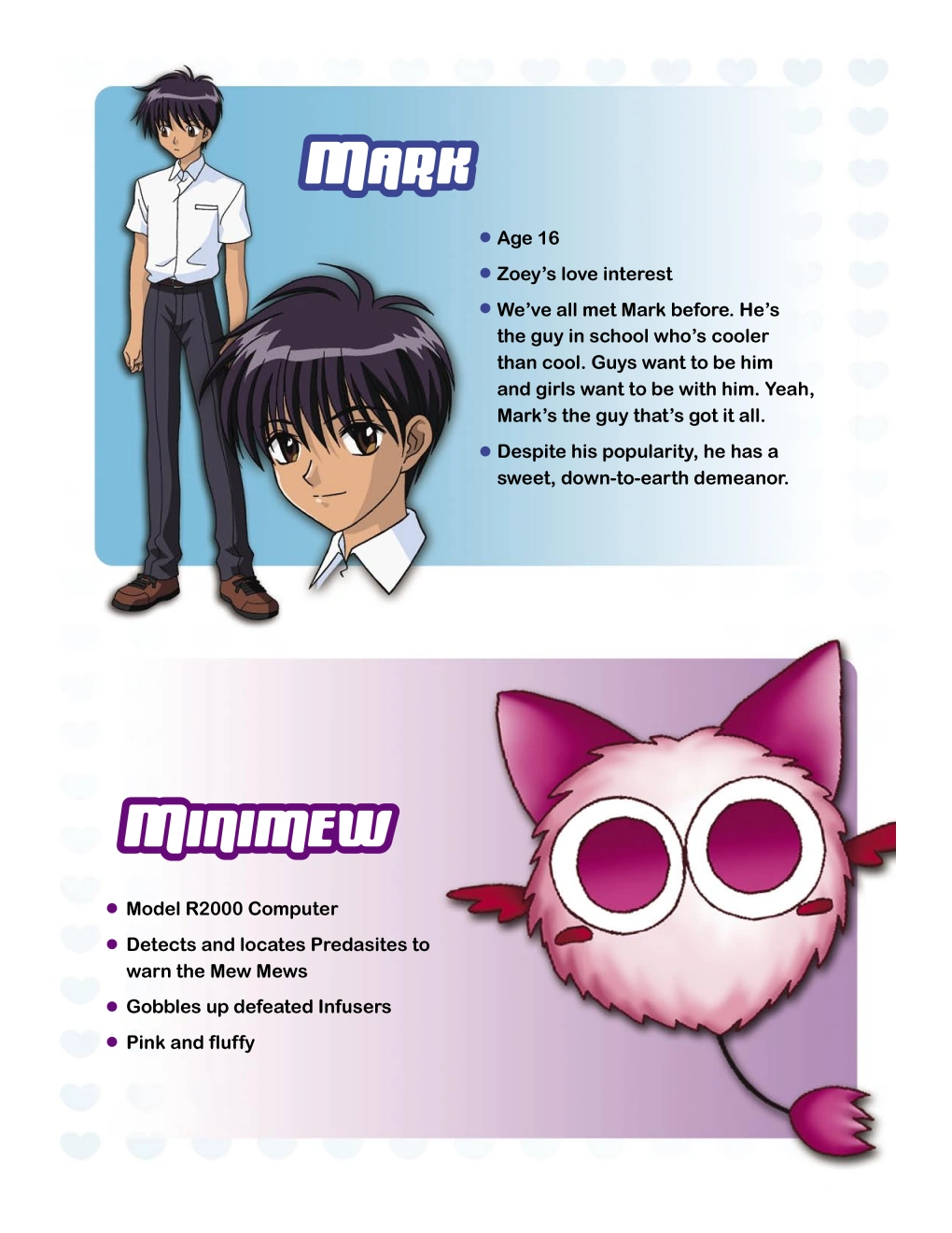 Image - Mark and Mini-Mew's Info.png | Tokyo Mew Mew Wiki | FANDOM ...