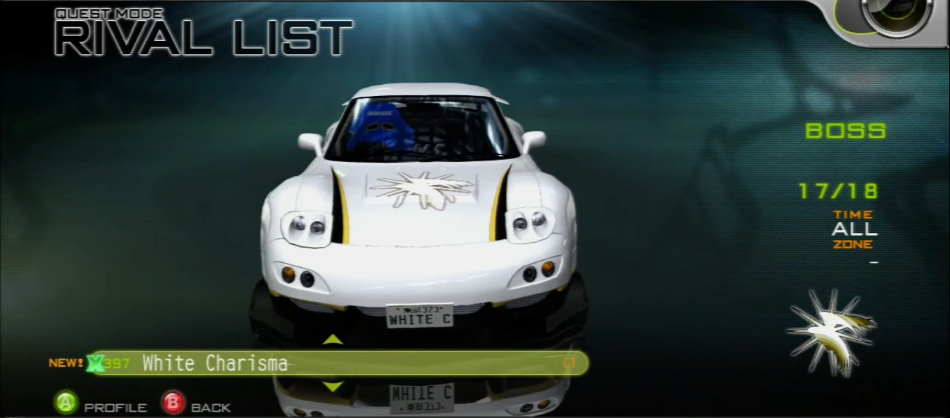White Charisma (ITC) | Tokyo Xtreme Racer Wiki | Fandom