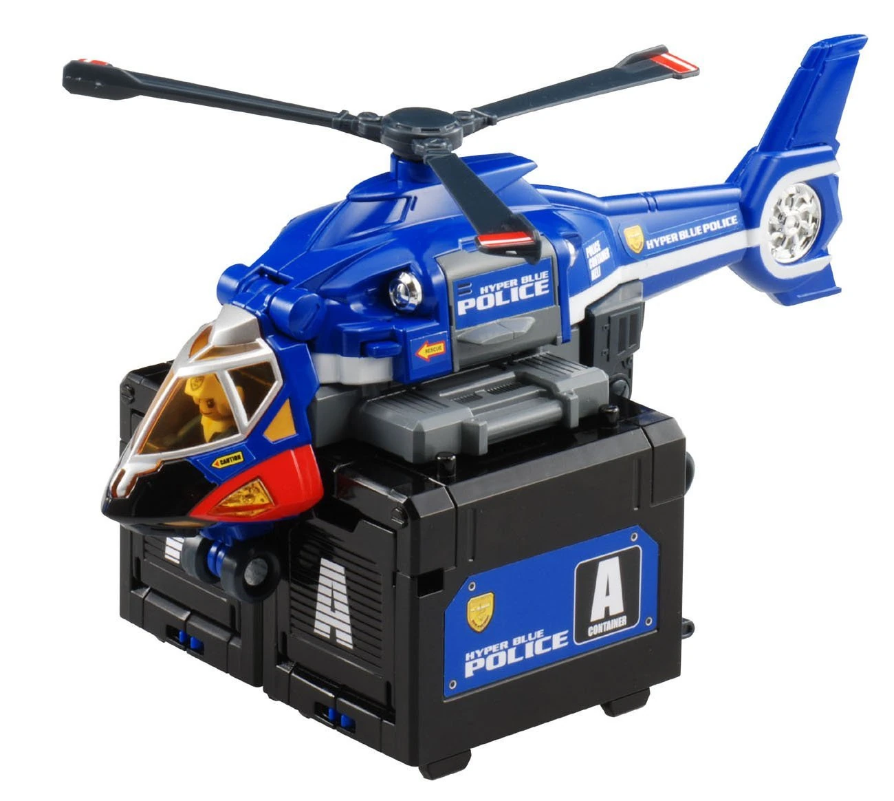 Hyper Blue Police Container Police Heli (Toy) | Tomica Wiki | Fandom