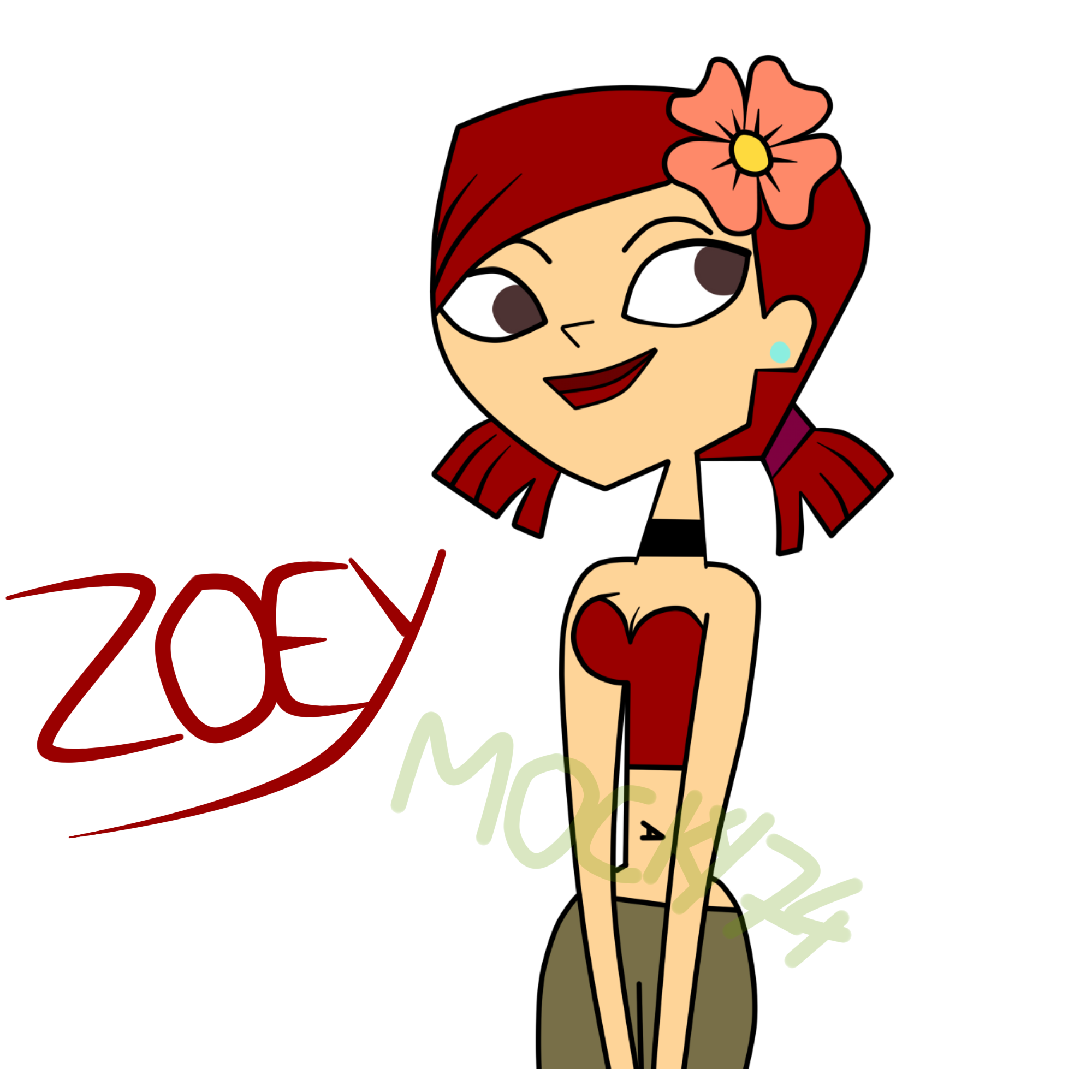 Image Zoey By Mocky74 D4x2ewjpng Total Drama Wiki Fandom Powered By Wikia