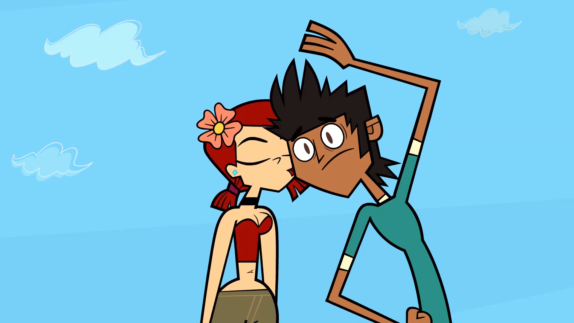 Image Zoeykissmikecheekpng Total Drama Wiki Fandom Powered By Wikia