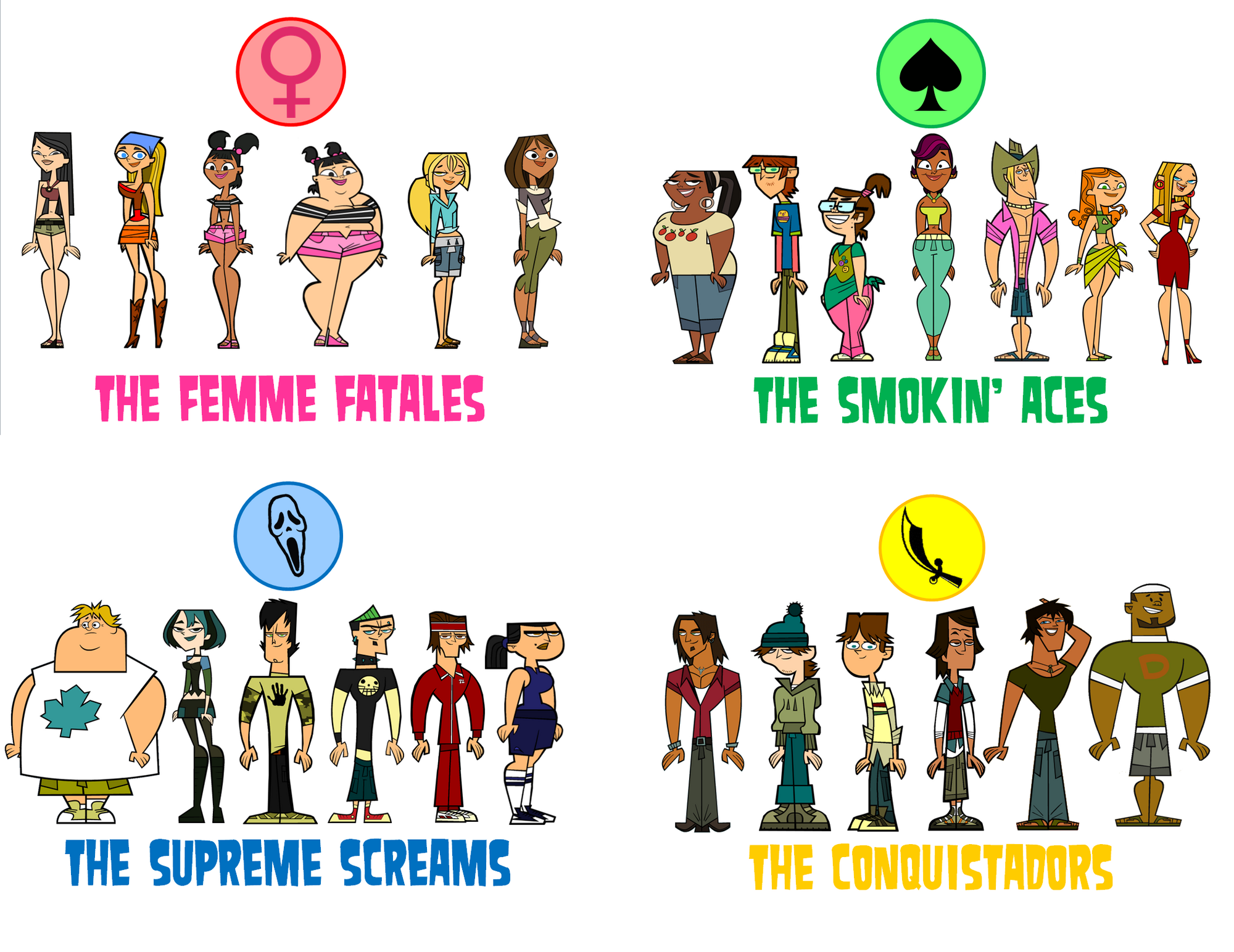Image - TeamsTDA.png | Total Drama Island Fanfiction wikia | FANDOM ...