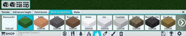 Terrain/Block manipulation | Theme Park Tycoon 2 Wikia | Fandom
