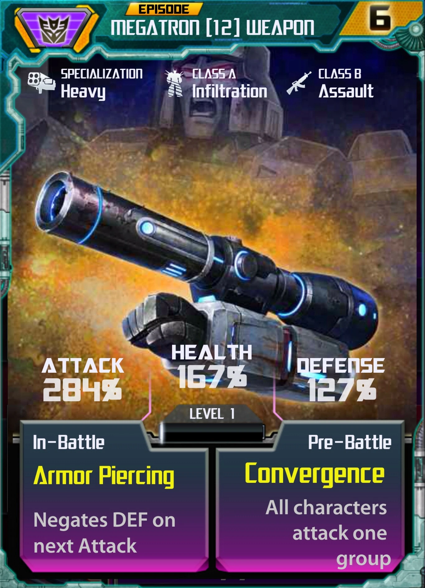 Megatron (12) Weapon | Transformers Legends Wiki | Fandom