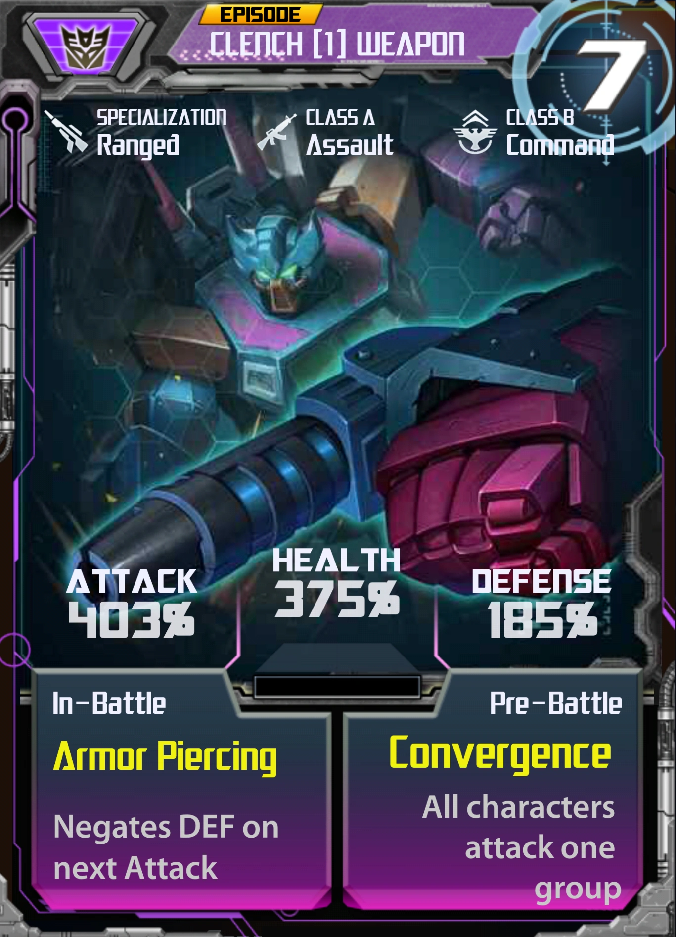 Clench (1) Weapon | Transformers Legends Wiki | Fandom
