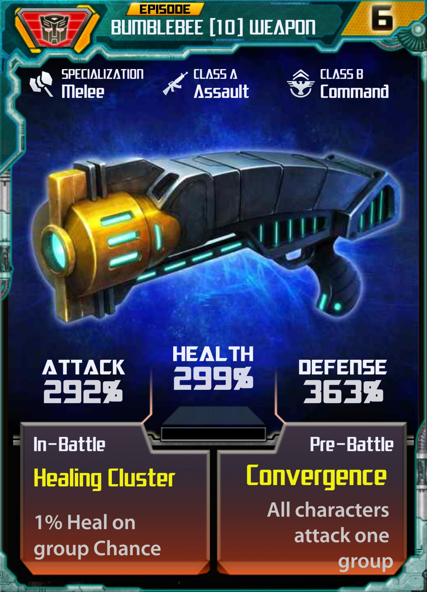 Bumblebee (10) Weapon | Transformers Legends Wiki | Fandom