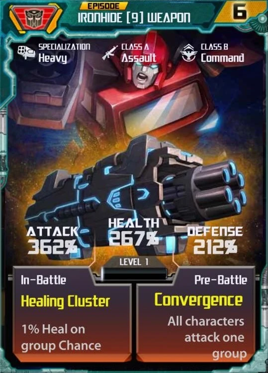 Ironhide (9) Weapon | Transformers Legends Wiki | Fandom