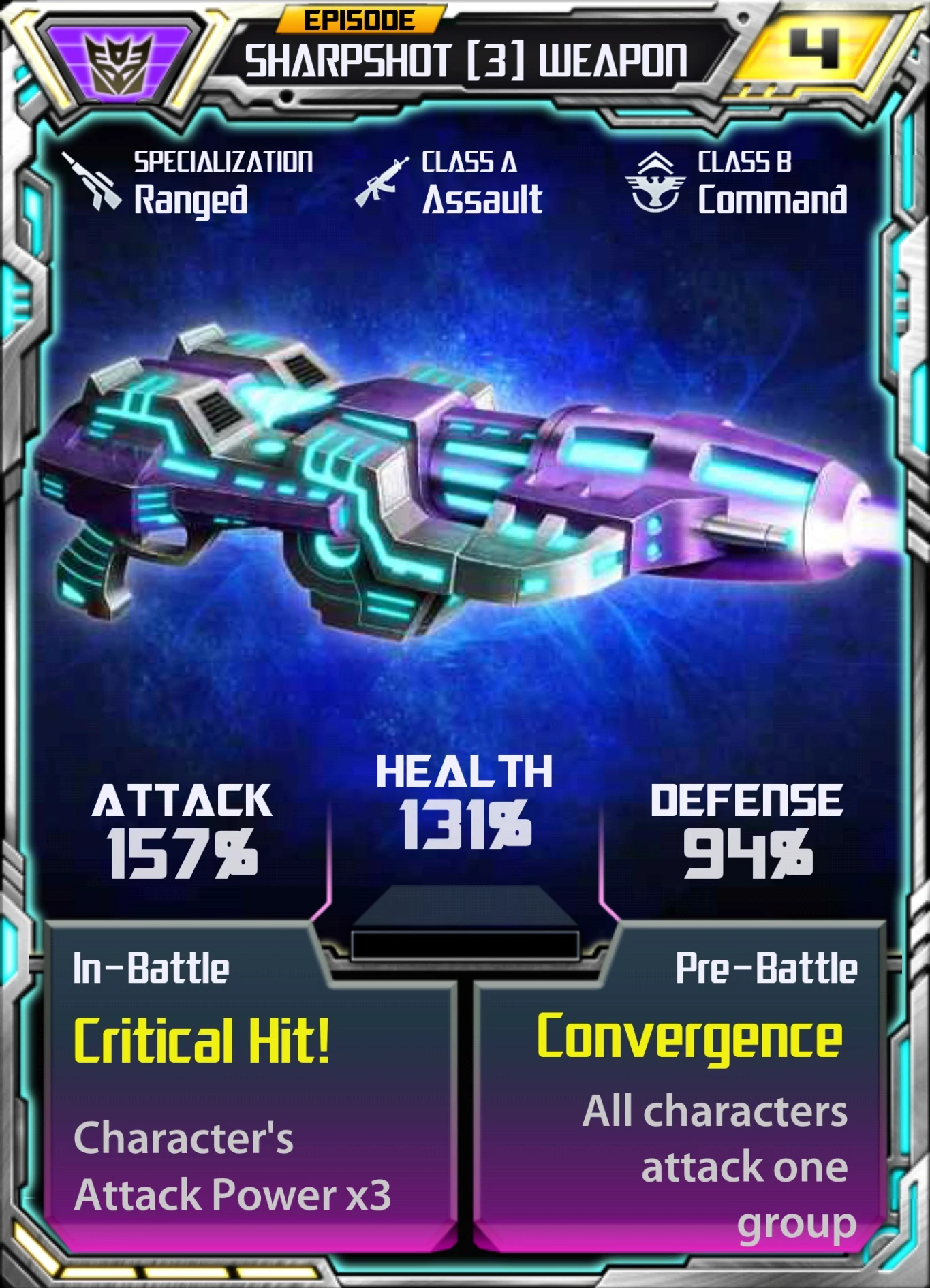 Sharpshot (3) Weapon | Transformers Legends Wiki | Fandom