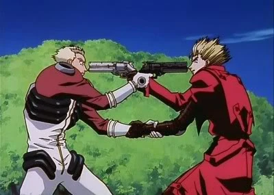 Image - Vash-vs-knives400x285.jpg | Trigun Wiki | FANDOM powered by Wikia