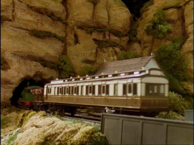 Custom Tomy Old Slow Coach Timeline - Blue Plastic Tracks