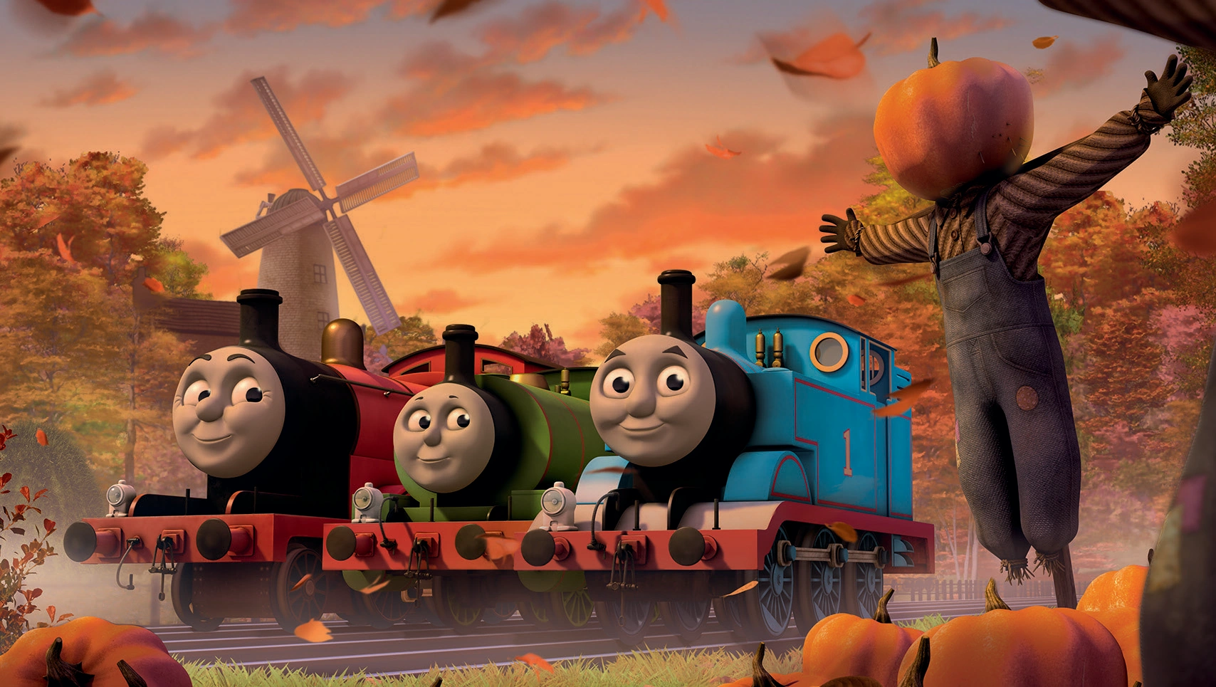 Image - James,PercyandThomasatthewindmillpromo.png | Thomas the Tank ...