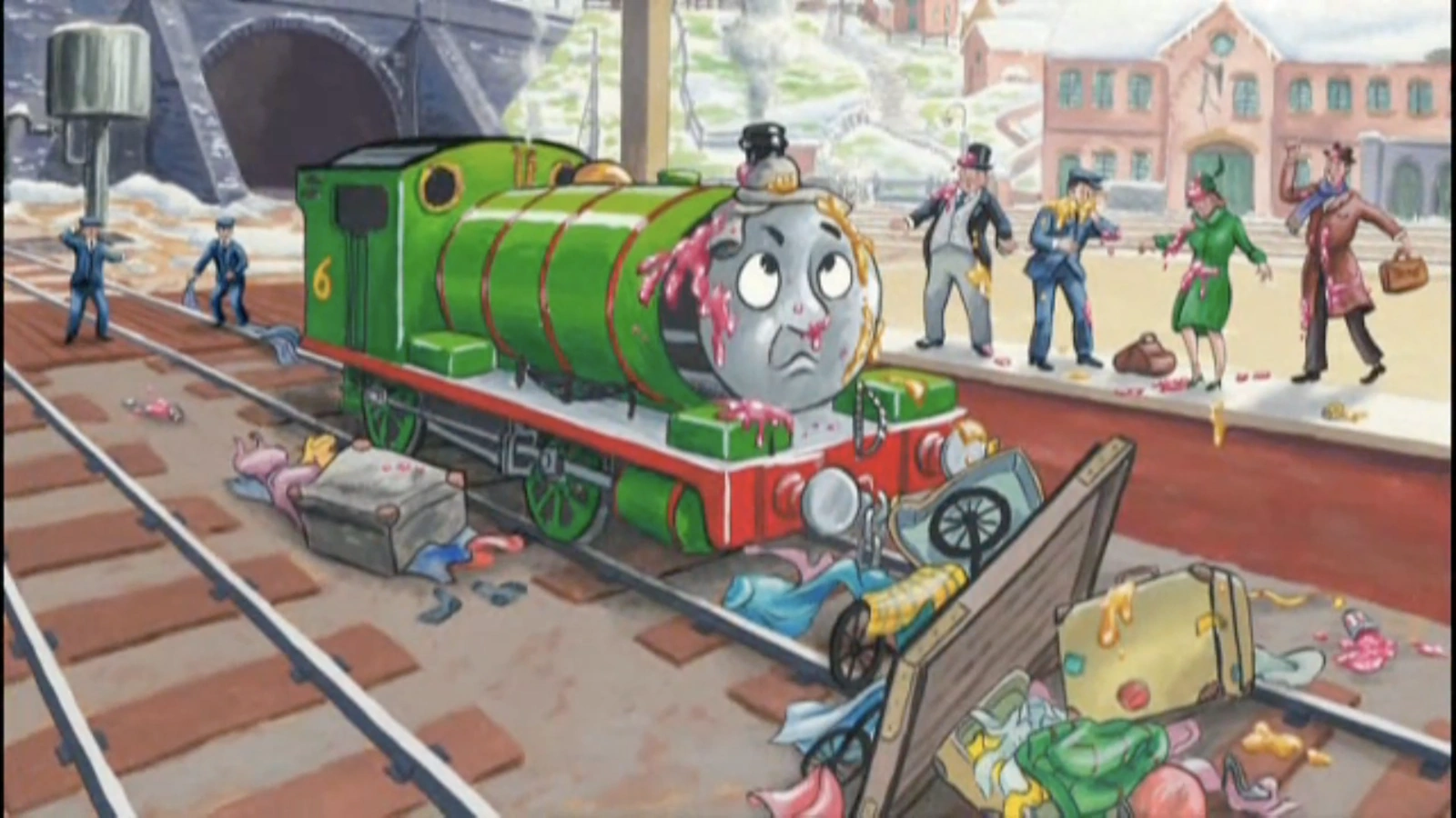 Image - Mr.Perkins'Storytime-AScarfforPercy6.png | Thomas the Tank ...