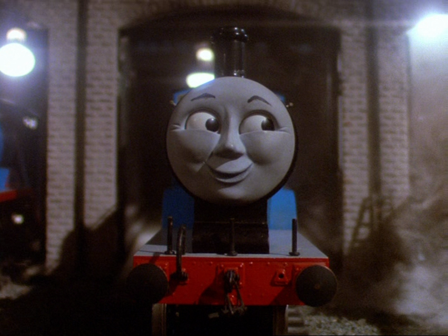 Rare Picture Of Thomas James Gordon Edward And Henry With Toby In The Shed At Night
