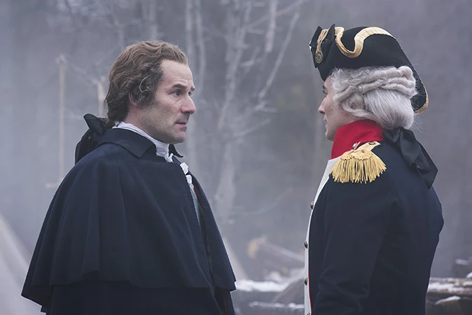 Image - George Washington meets Gilbert du Motier, Marquis de Lafayette ...