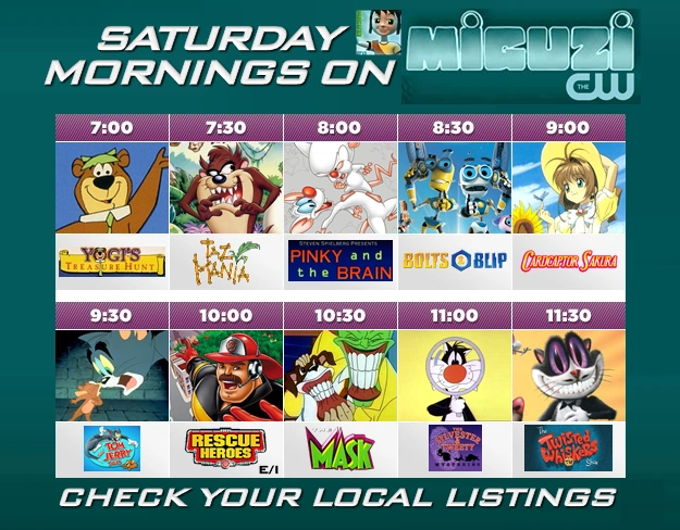 Image - Miguzi on The CW TV schedule.png | TV Database Wiki | FANDOM ...