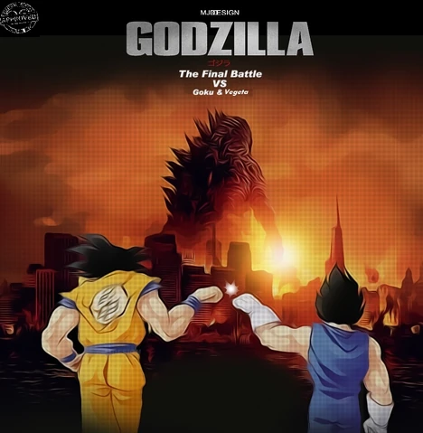 Image - Godzilla vs goku vegeta.jpg | Ultra battle Wiki | FANDOM ...