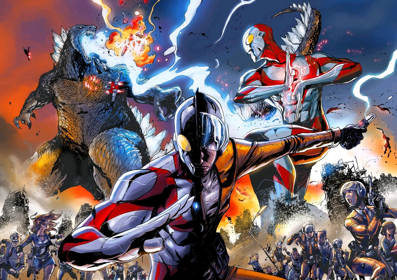 Image - ULTRAMAN VS GODZILLA.png | Ultraman Wiki | FANDOM powered by Wikia