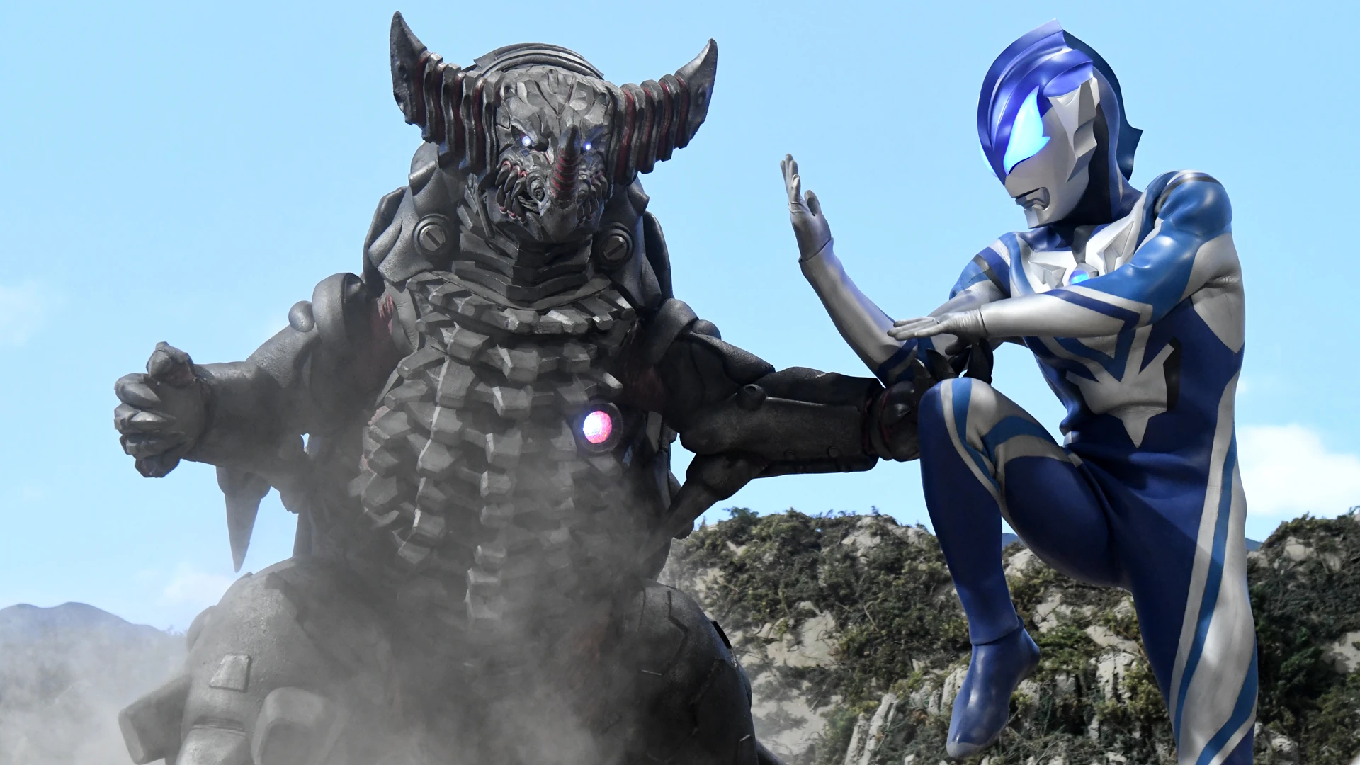 Image - Geed vs. Mecha Gomora.jpg | TsuburayaWiki | FANDOM powered by Wikia