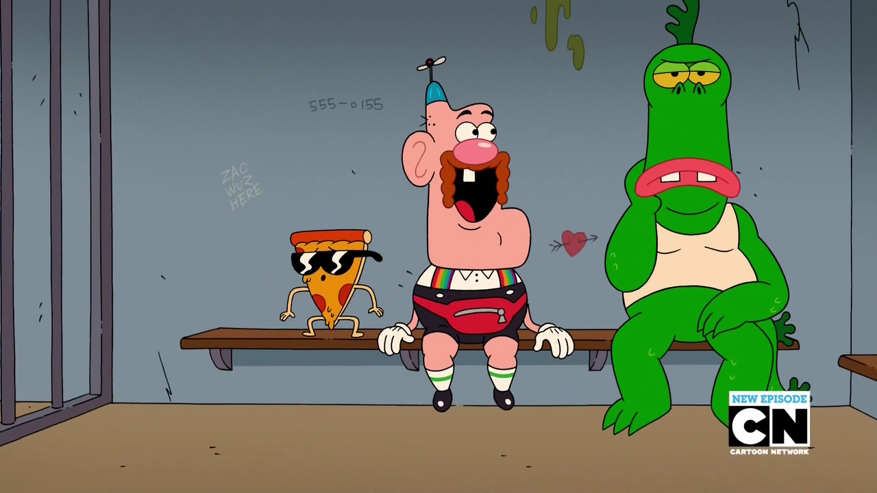 Image Uncle Grandpa Mr Gus Pizza Steve And Belly Bag In Hundred Dollar Gus 003png Uncle