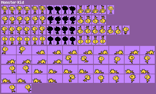 Изображение - Monster kid sprites.png | Undertale Вики | FANDOM powered ...