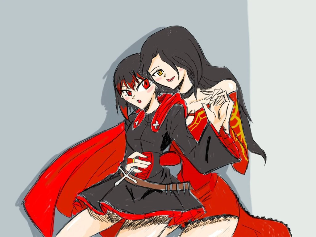 Image - Cinder fall x ruby rose by yinyangseiryu-d7tknys.jpg | Universe ...